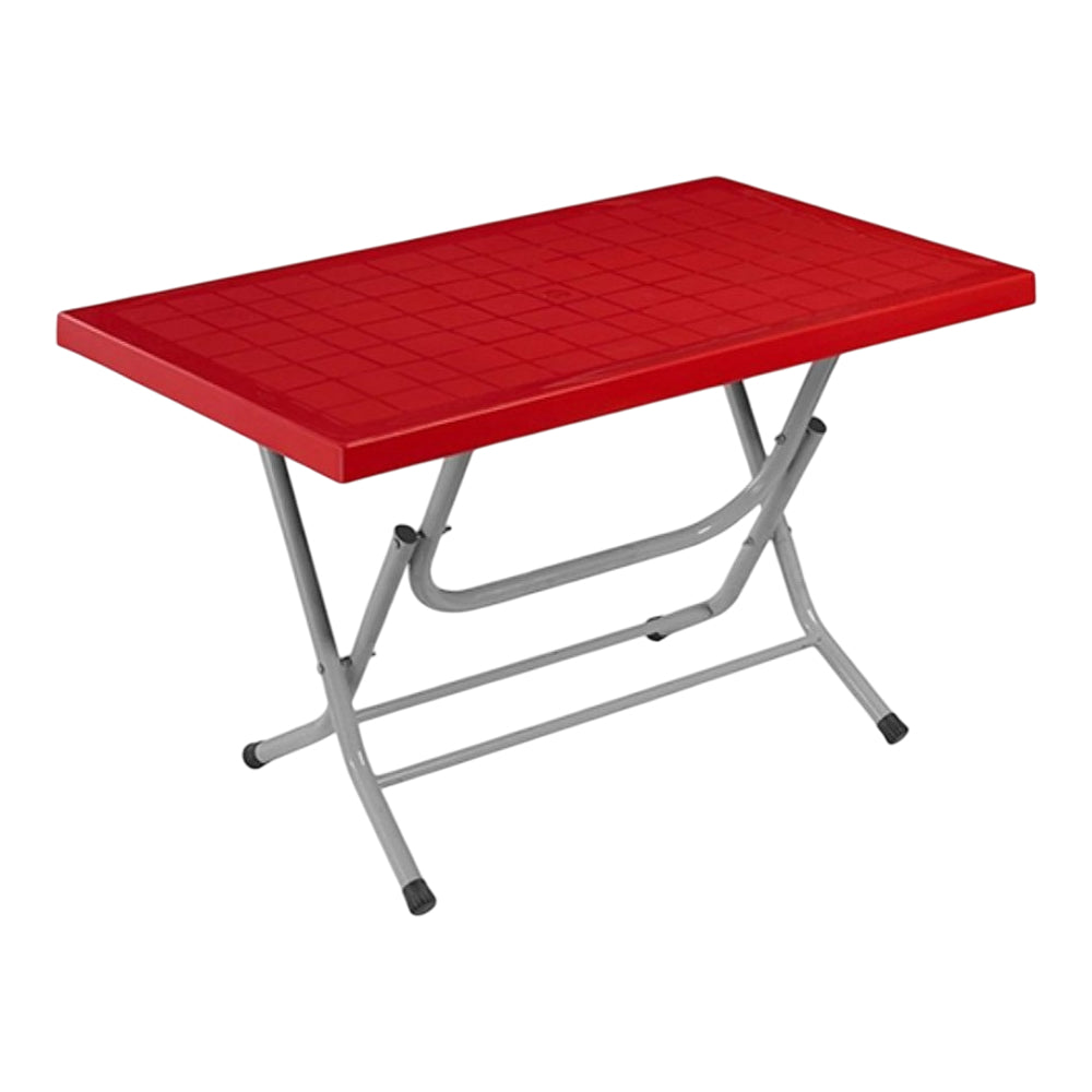 Ege Folding Metal Leg Table 70x120 cm Original White – fabrikadanal.net